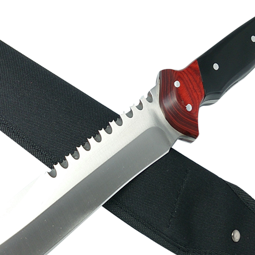 Stainless steel saw back hunting knife 510 | HUNTING KNIFE | tek-speed ...